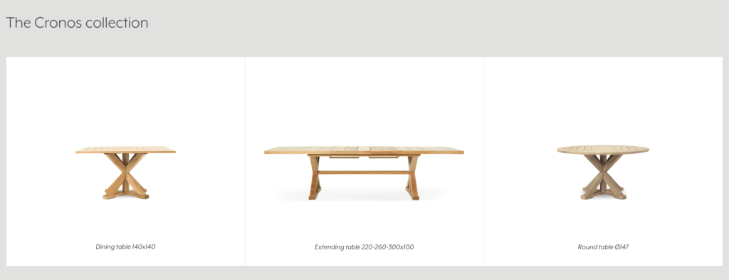 Cronos Tables Collection - European Design Haus